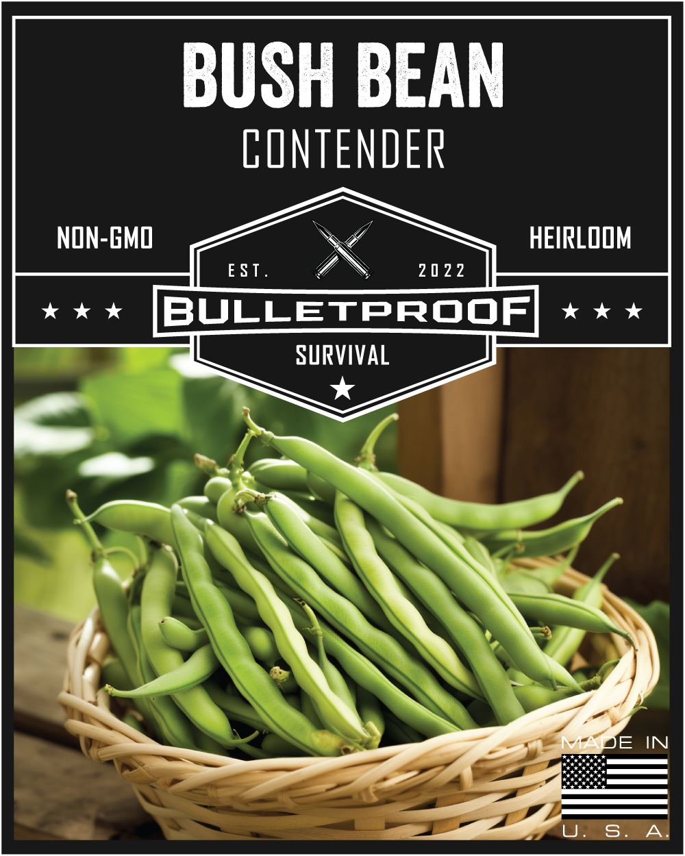 Contender Bush Bean - Bulletproof Survival Seeds