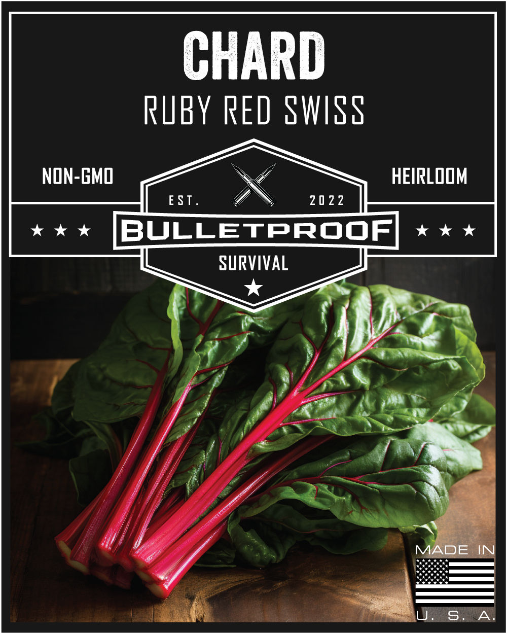 Ruby Red Swiss Chard - Bulletproof Survival Seeds