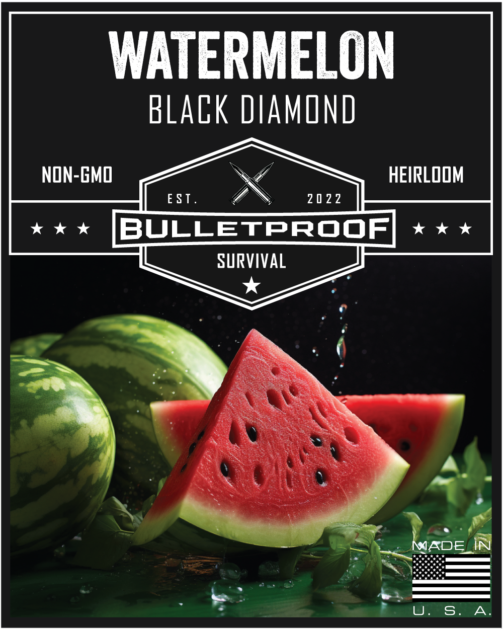 Black Diamond Watermelon - Bulletproof Survival Seeds